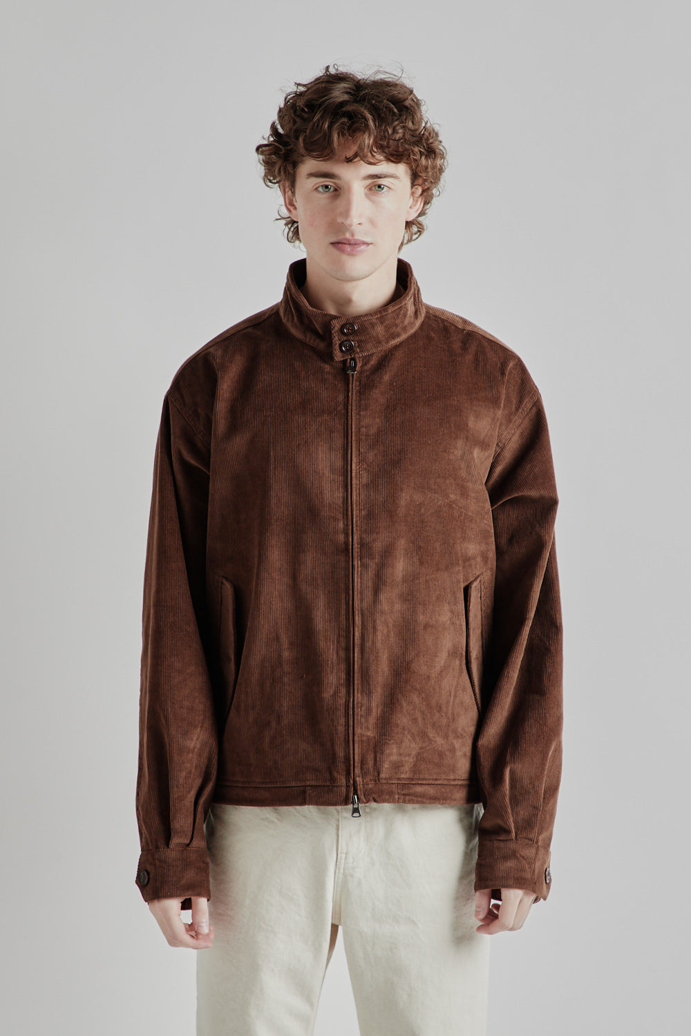 harrington jacket brown