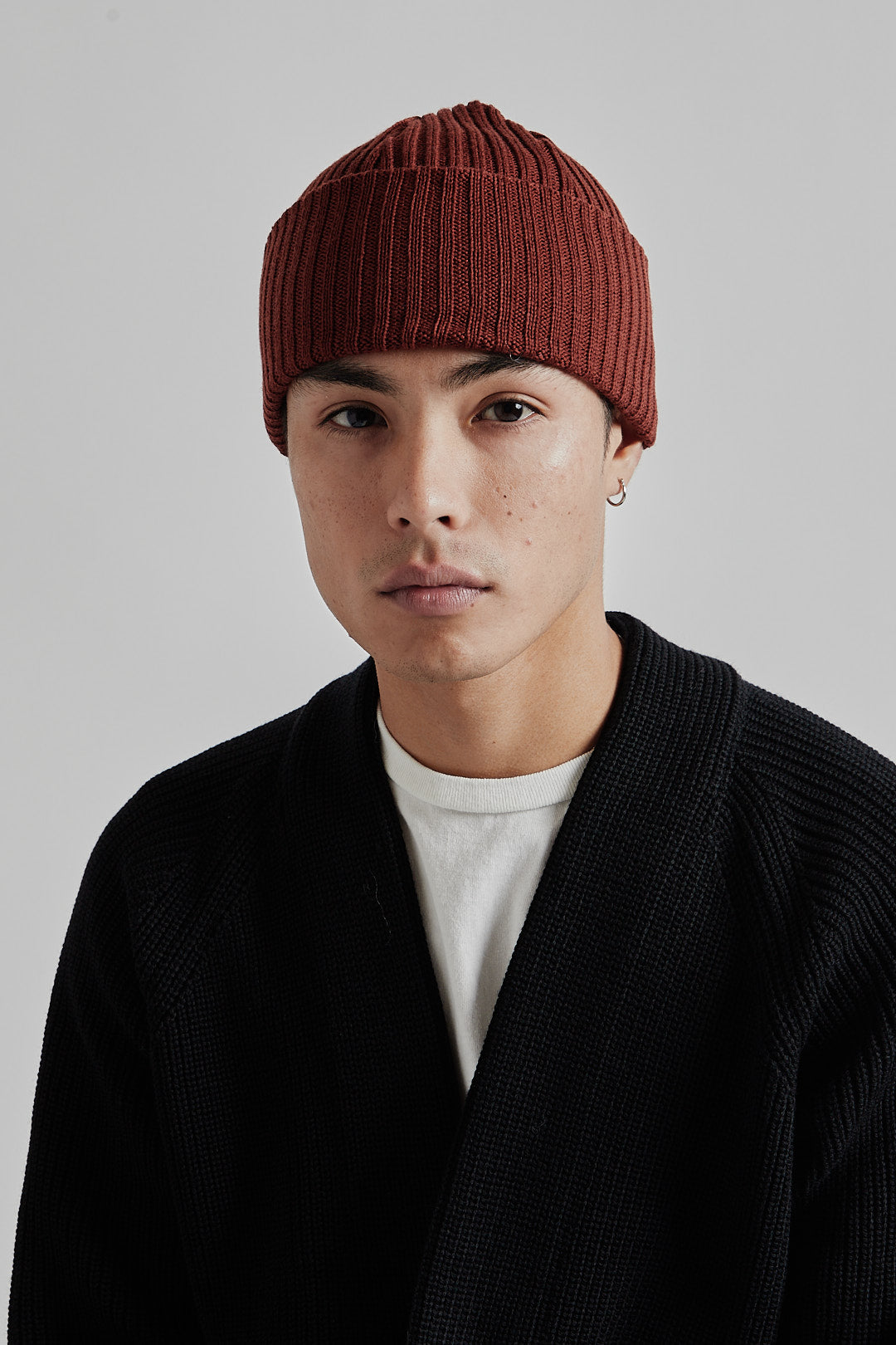 BATONER Solid Wool Short Cap - Brick | Wallace Mercantile Shop