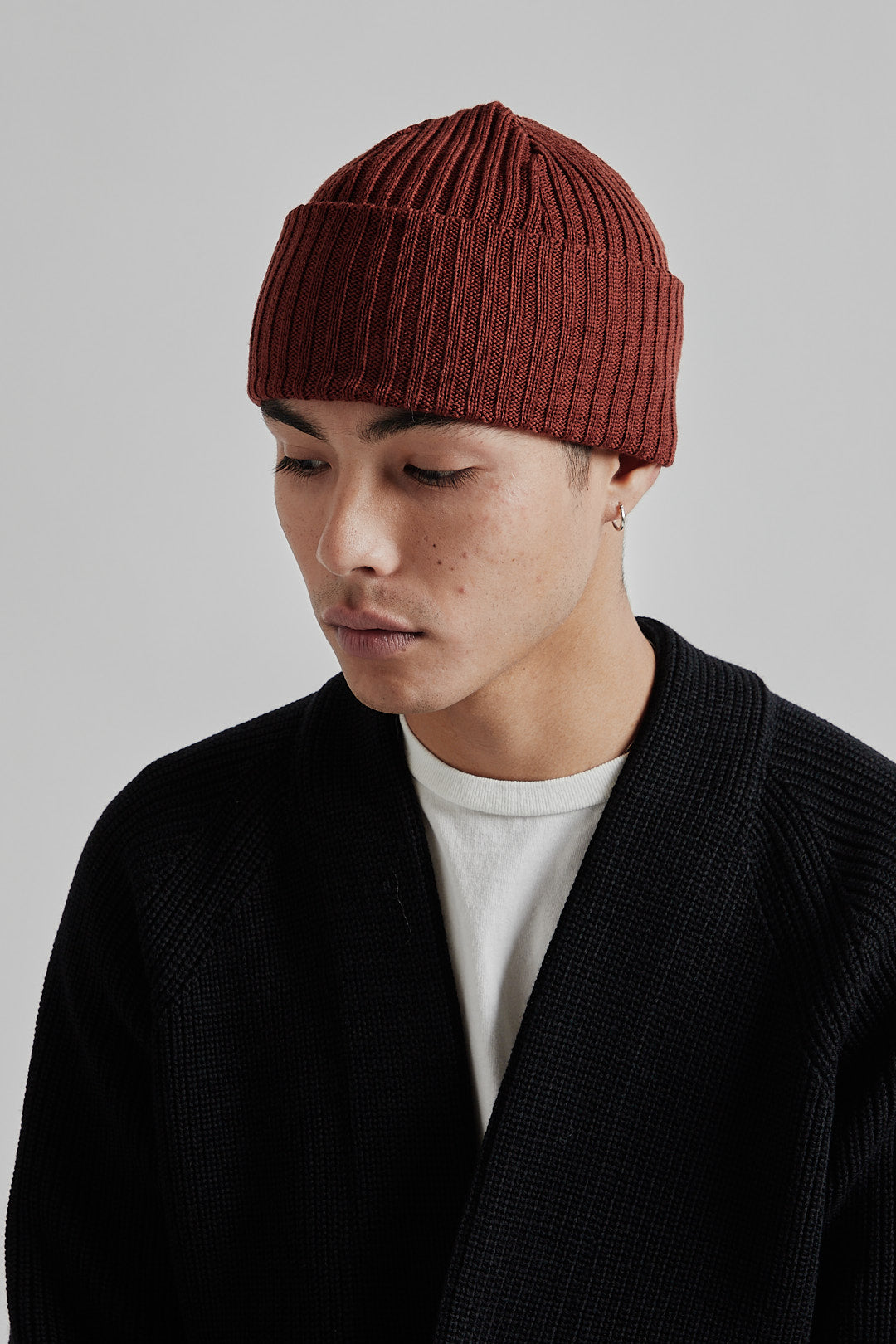 BATONER Solid Wool Short Cap - Brick | Wallace Mercantile Shop