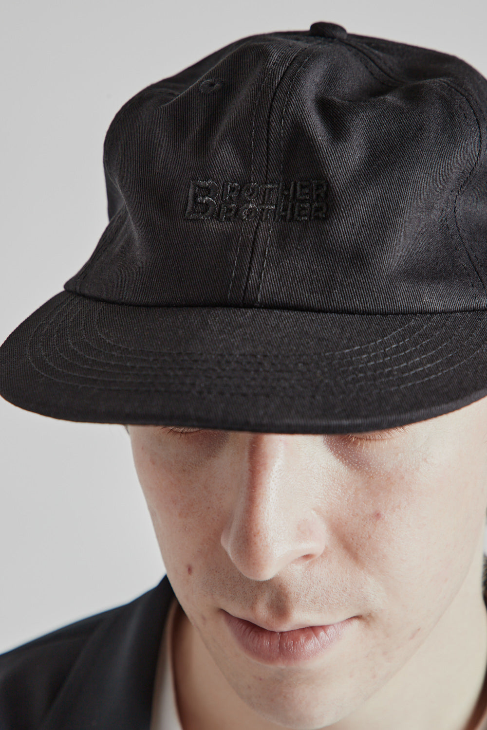 Brother Brother 6 Panel Tiny Stack Hat - Black | Wallace Mercantile Shop