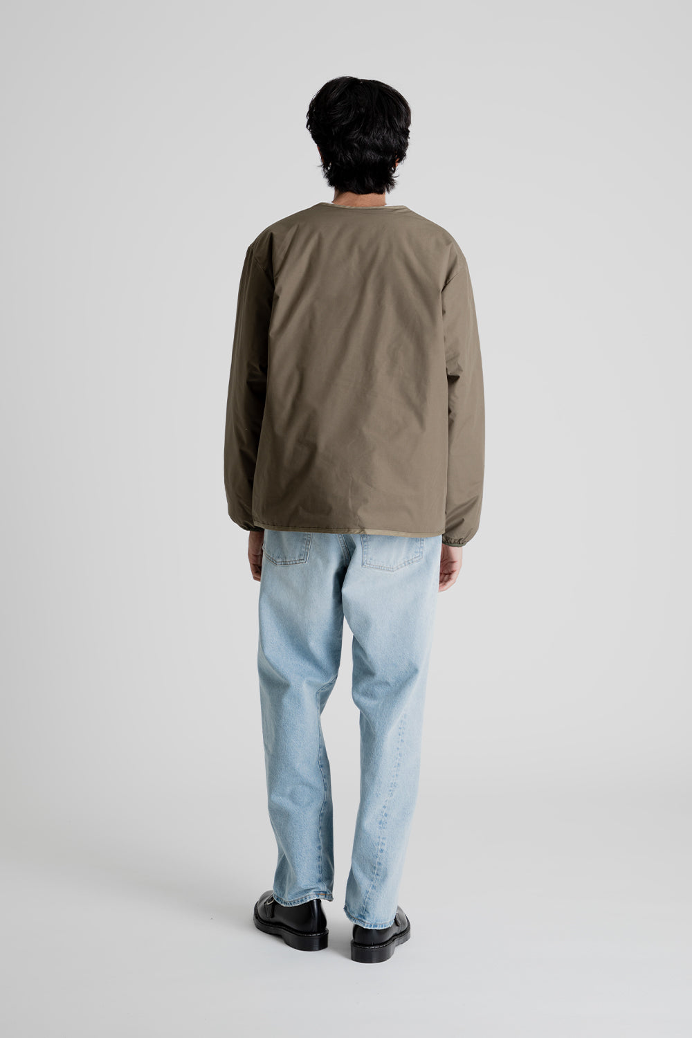 Nanamica Reversible Down Cardigan in Khaki Beige | Wallace Nanamica Reversible Down Cardigan in Khaki Beige | Wallace