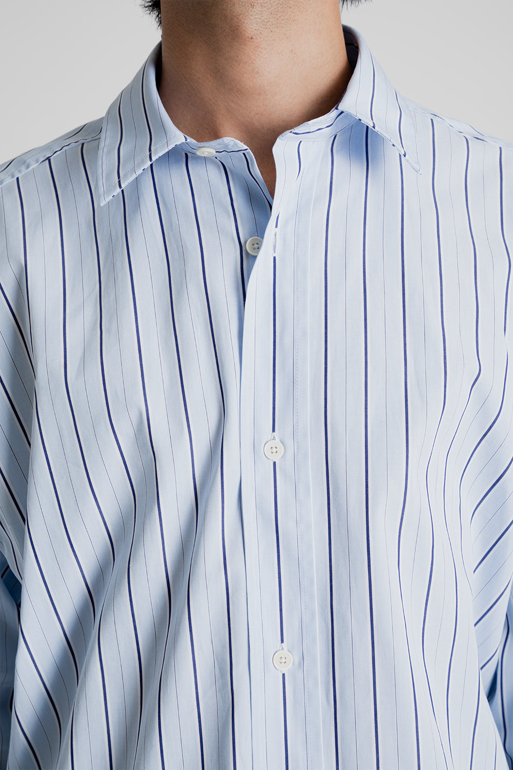 Parages Joseph Shirt in Blue Sky Stripes | Wallace Mercantile Shop