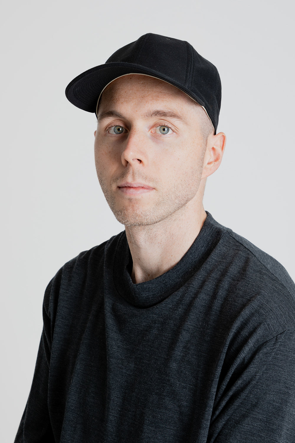 Poten Back Satin Cap in Black | Wallace Mercantile Shop