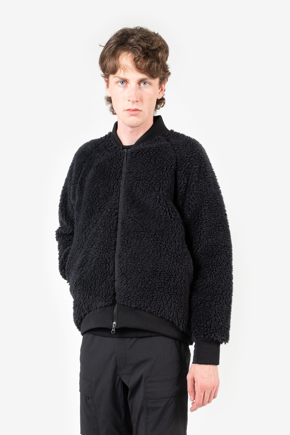 Goldwin Boa Fleece Blouson - Black | Wallace Mercantile Shop