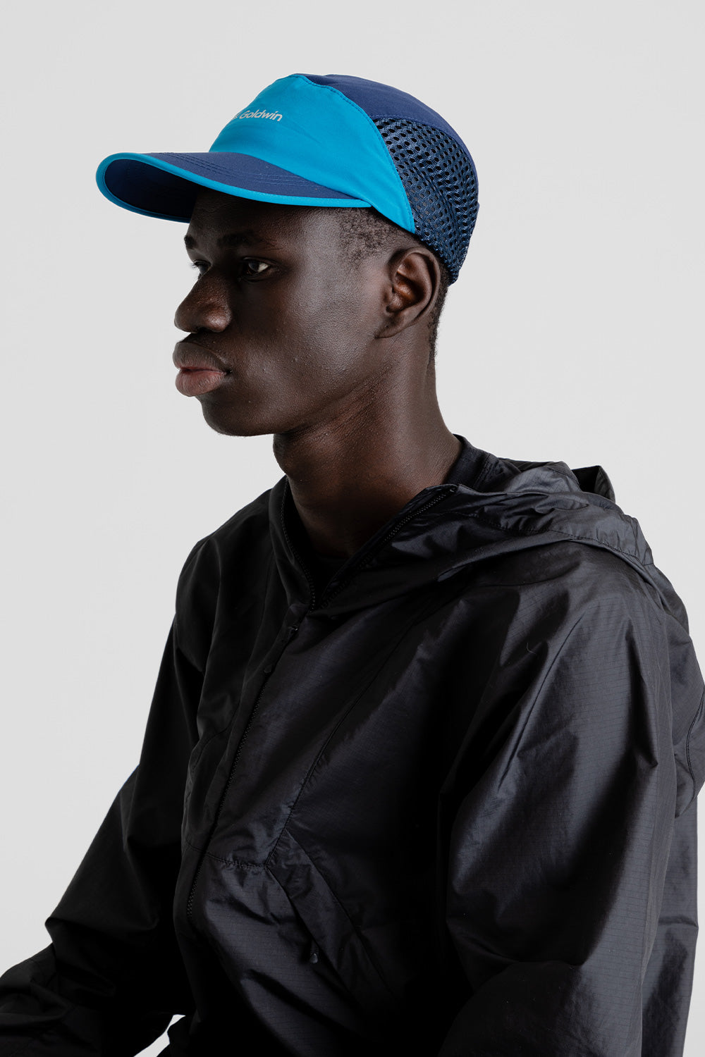 Goldwin Utility Jet Mesh Cap in Navy x Blue | Wallace Mercantile Shop