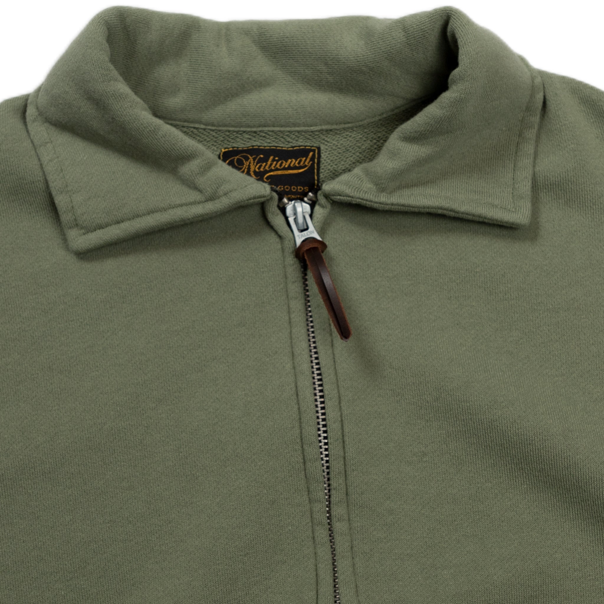 National Athletic Goods Full Zip Campus - Army Fade | Wallace Mercanti